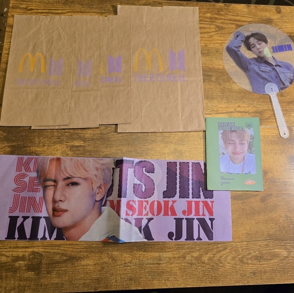 Other | Bts Bangtan Boys Kpop Bundle Lot Of 7 4 Mcdonalds Bags 1 Guide ...